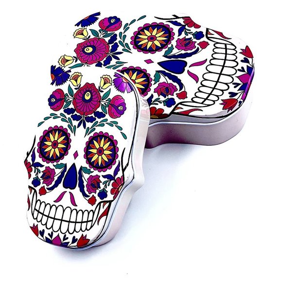 Accents | Day Of The Dead Dia De Los Muertos Sugar Skull Set Of Storage ...